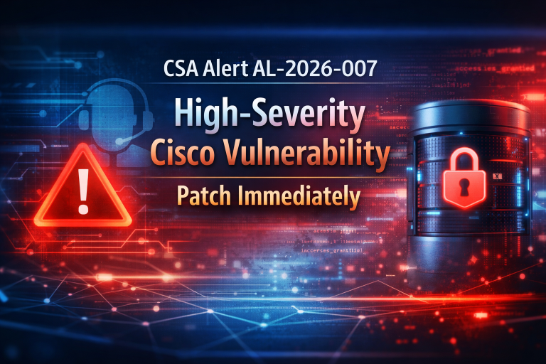 CSA Cisco Vulnerability Alert: High-Risk Flaw Actively Exploited - ATET ...